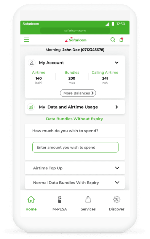 Pay for Safaricom Home Fibre